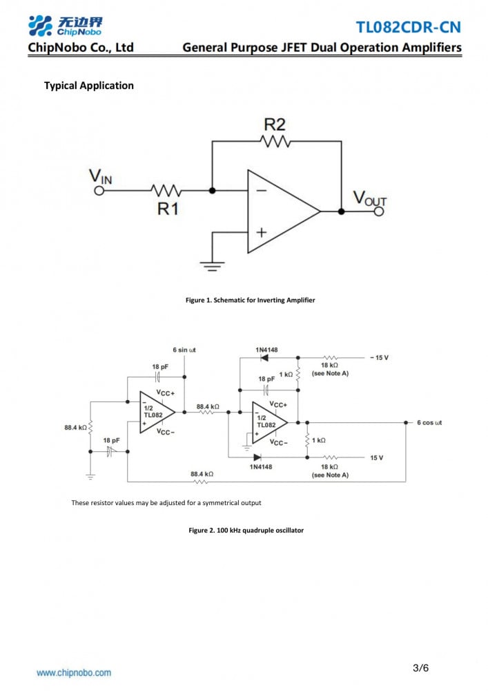 TL082CDR-CN datasheet page 3