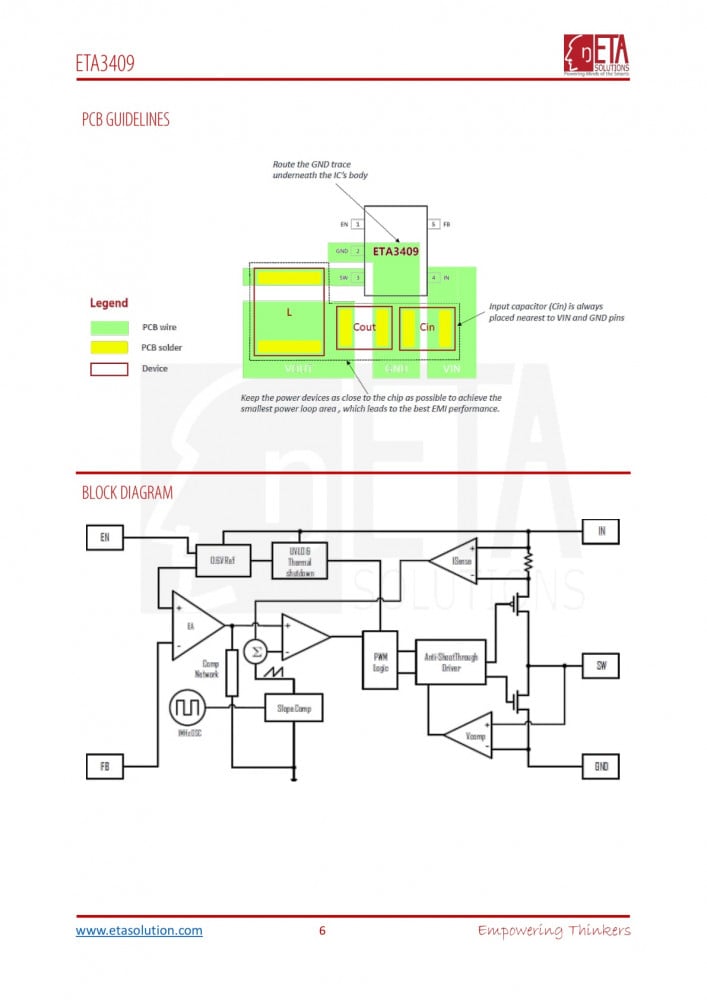 ETA3409S2F datasheet page 6