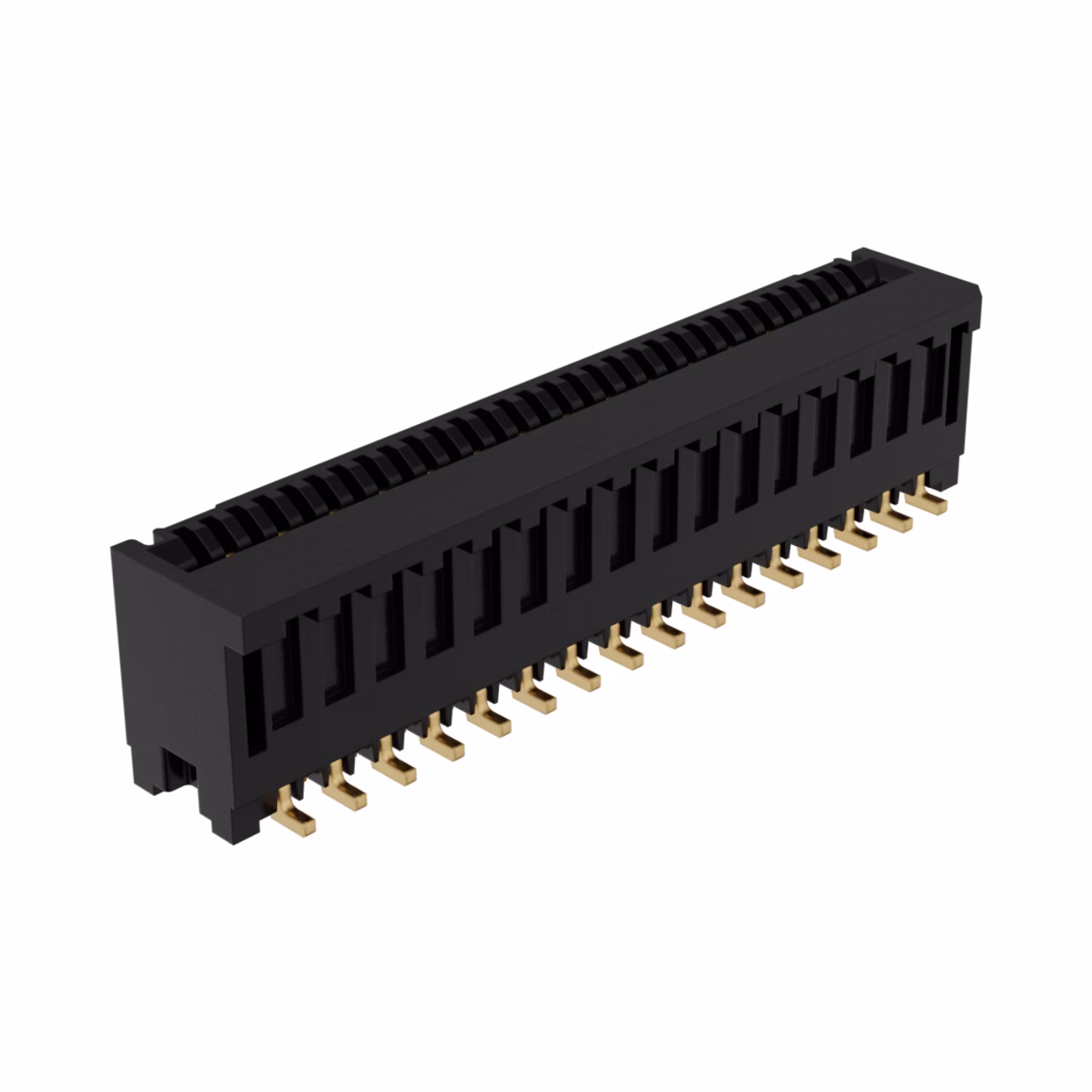 Easy-On FFC/FPC Connector, 0.50mm Pitch, Surface Mount, Vertical, Non-ZIF, Reverse Footprint, Gold Plating, Black, 31 Circuits for sale