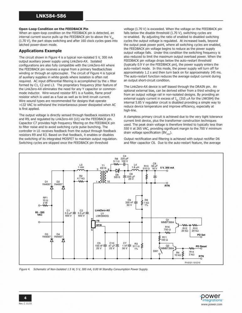 LNK584DG-TL datasheet page 4