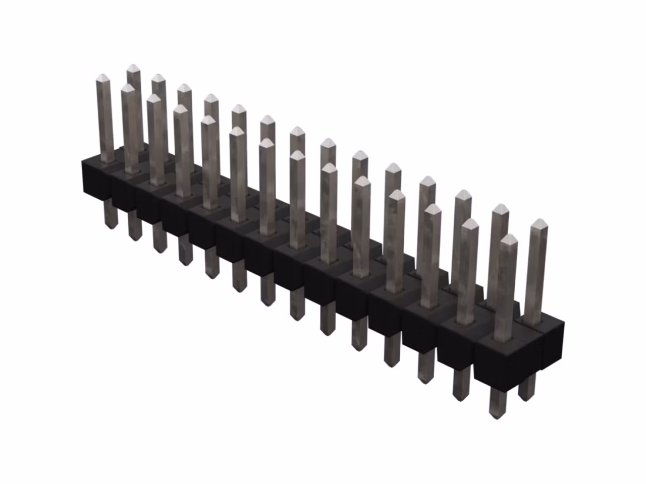 C-Grid Header, 2.54mm Pitch, Through Hole, Dual Row, Vertical, 28 Circuits, 2.54µm Tin (Sn) Plating, Tray Packaging, Lead-Free for sale