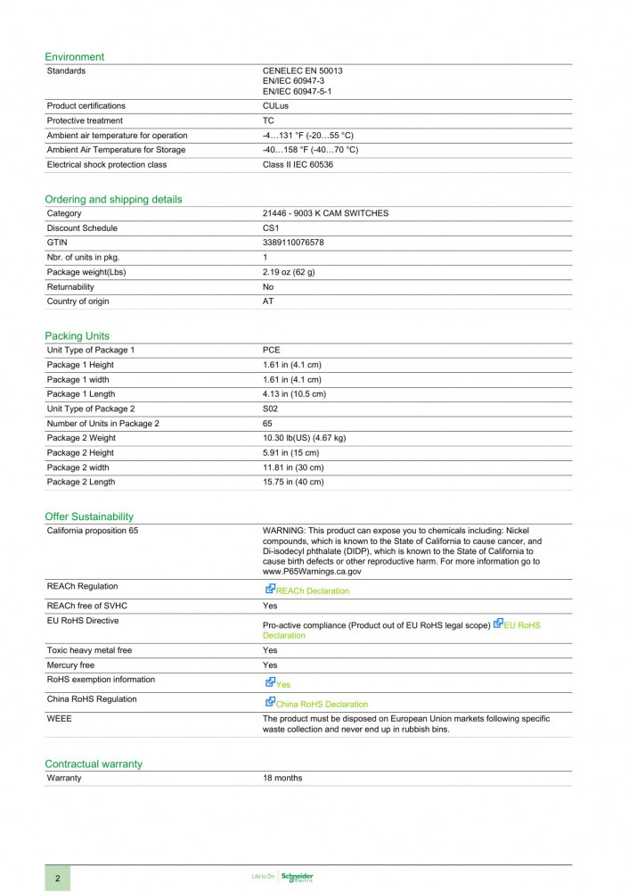 K10D004QCH technical document page 2