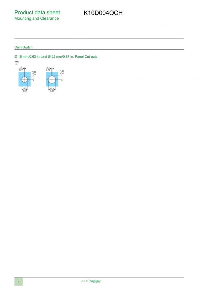K10D004QCH technical document page 4