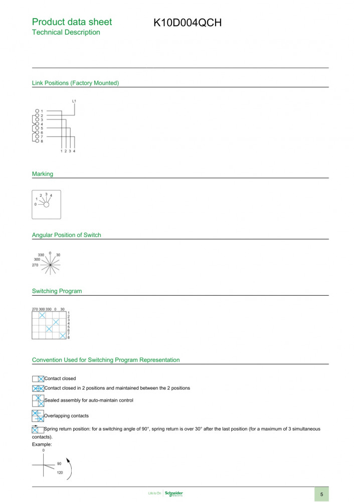 K10D004QCH technical document page 5
