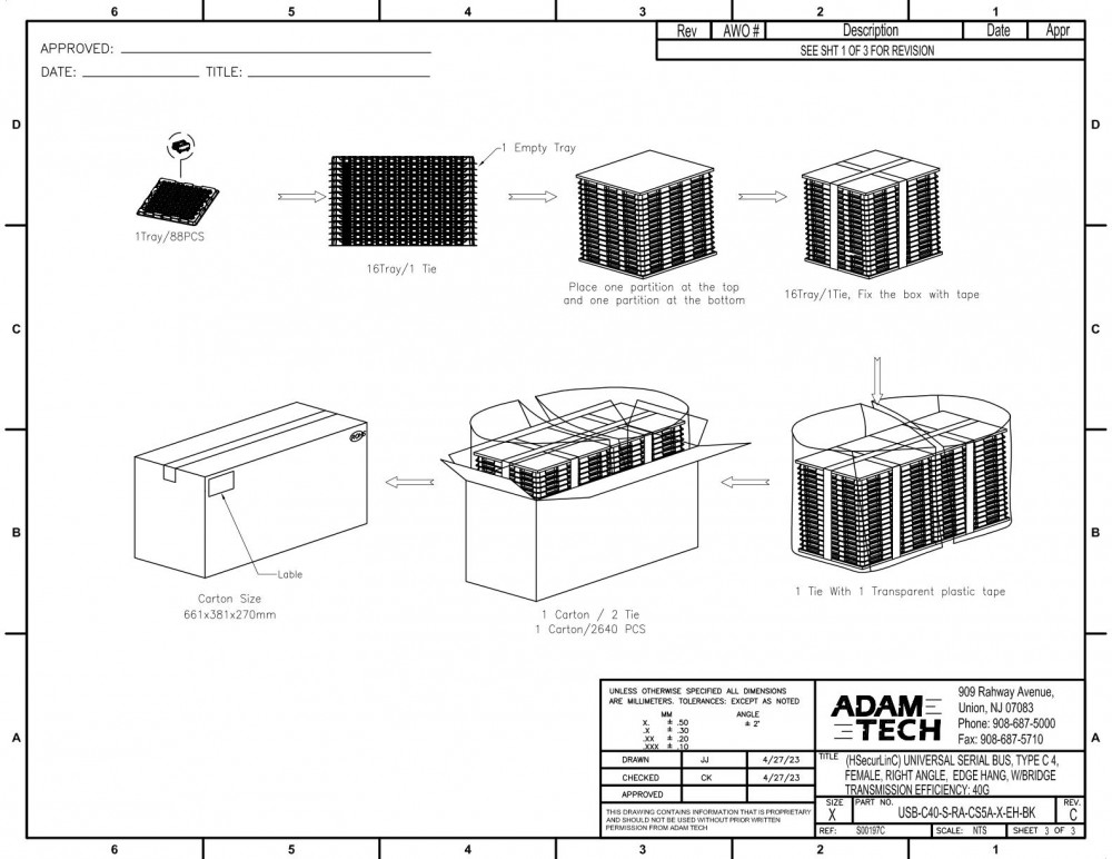 ADAM TECH USB-C40 drawing, page 3