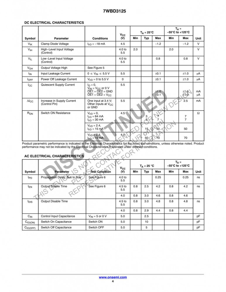 7WBD3125 datasheet page 4