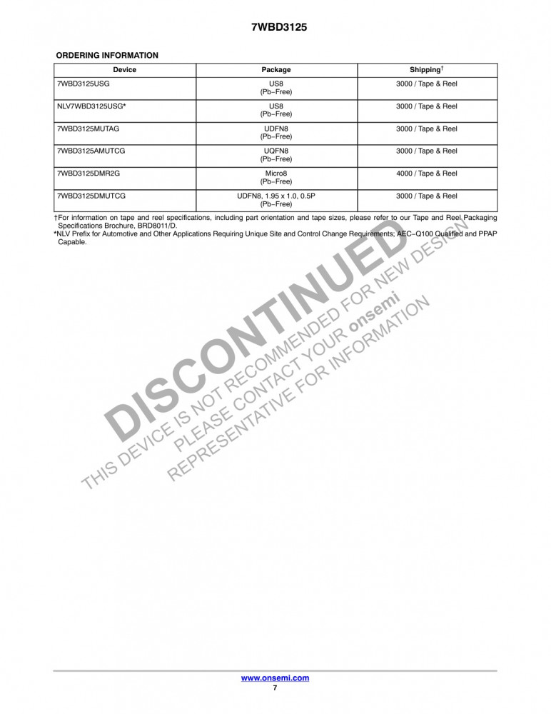 7WBD3125 datasheet page 7
