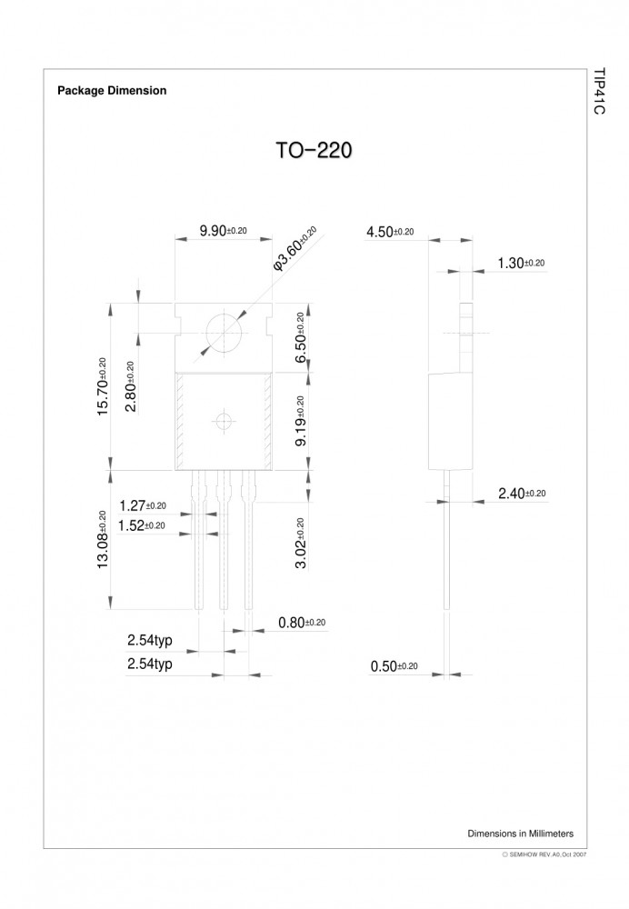 TIP41C technical document, page 3