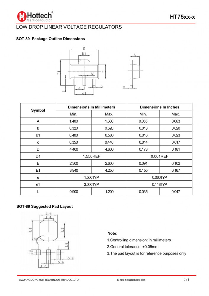 HT7550-1 datasheet page 7