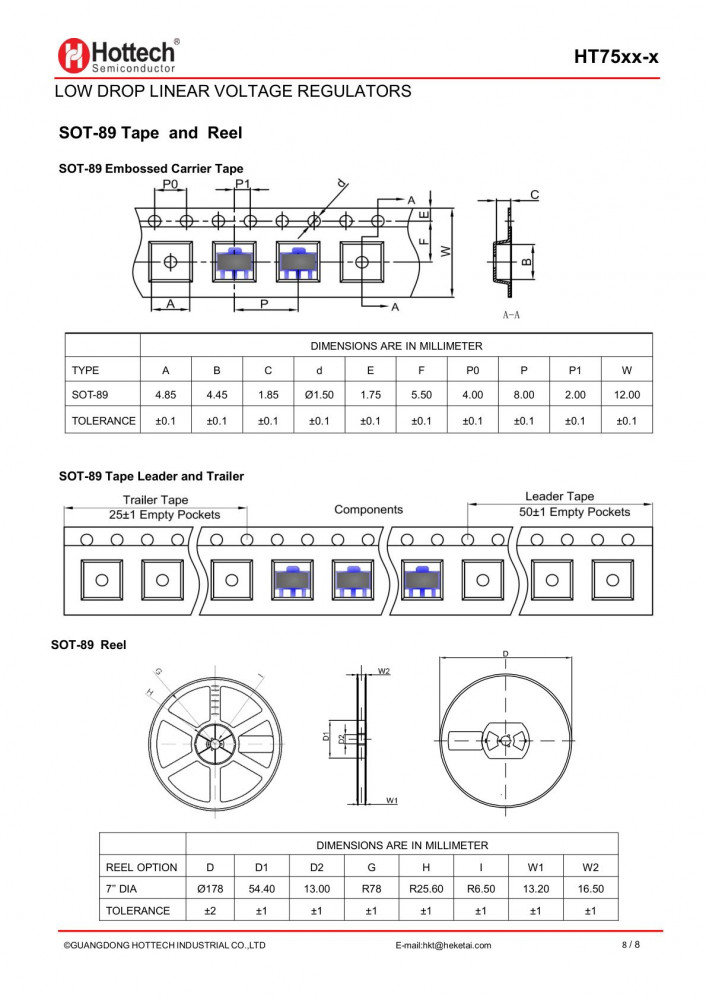 HT7550-1 datasheet page 8