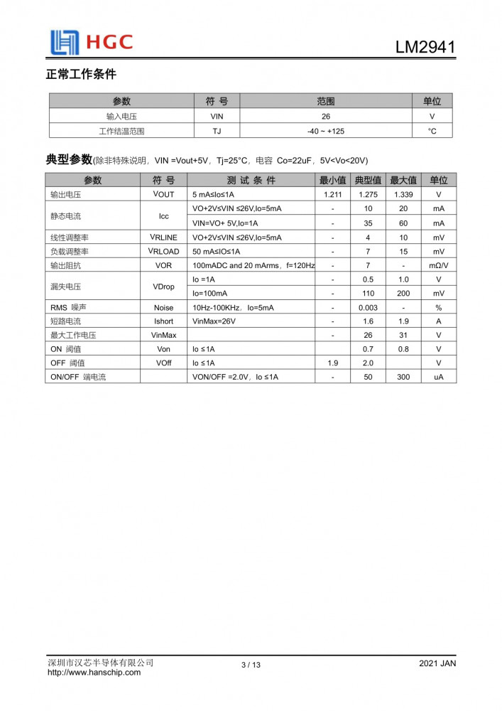 LM2941SRG datasheet page 3