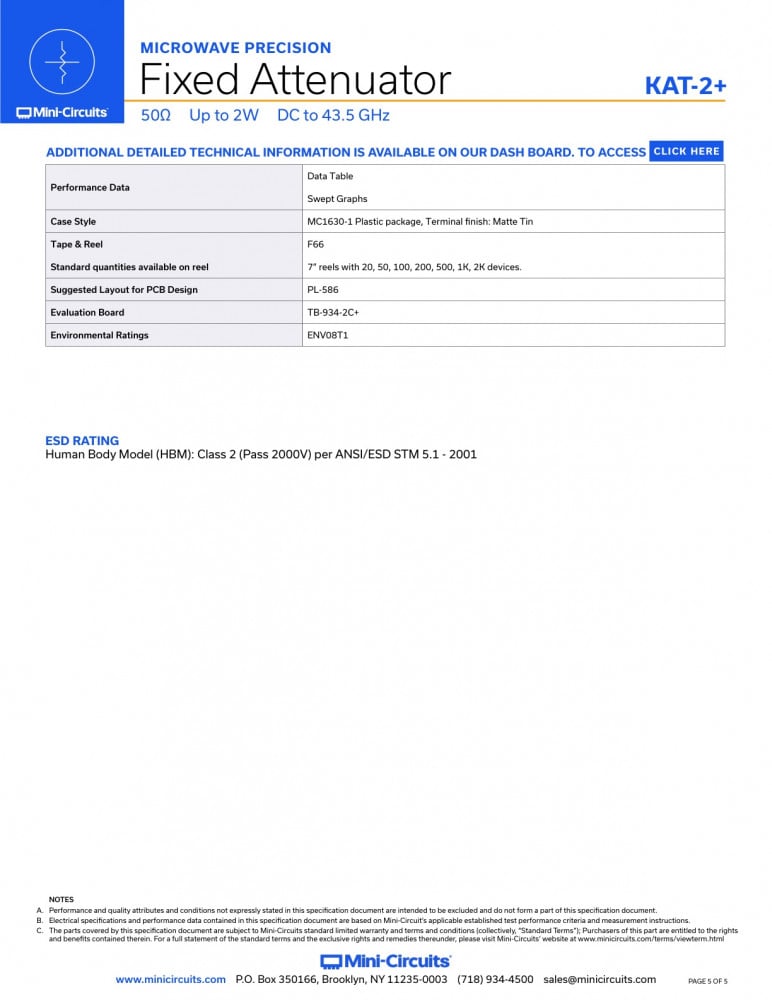 KAT-2+ datasheet page 5