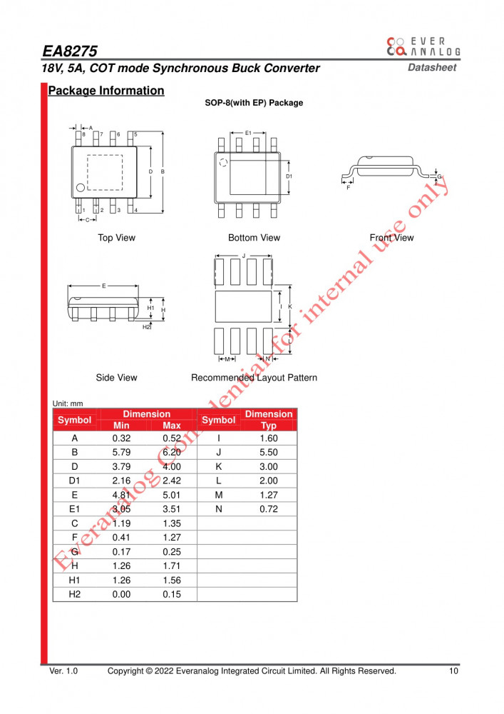 EA8275P8R datasheet page 10