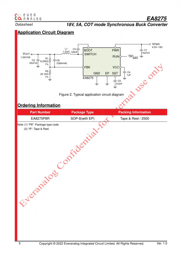 EA8275P8R datasheet page 5