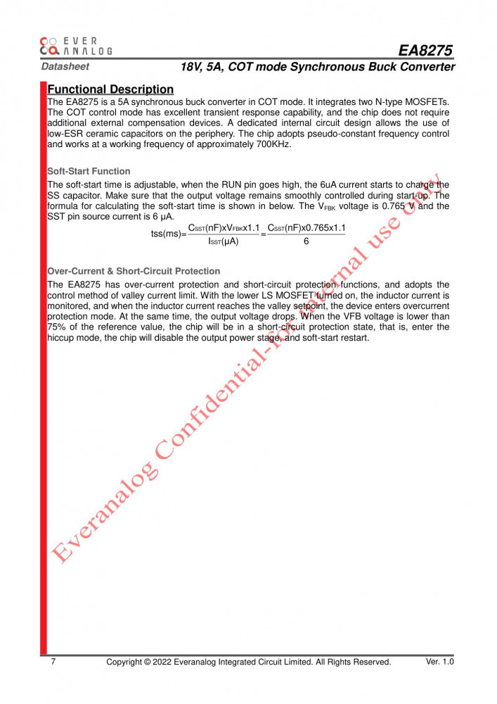 EA8275P8R datasheet page 7