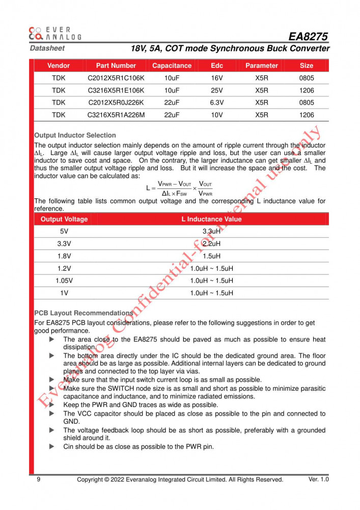 EA8275P8R datasheet page 9