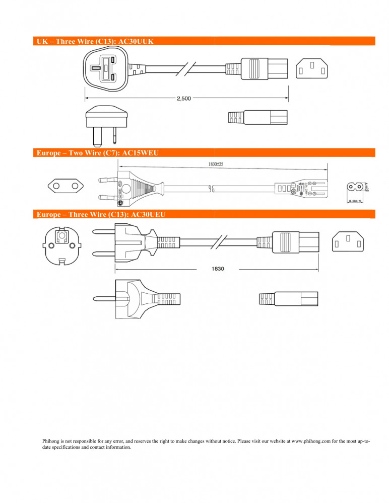 AC cord technical document page 2