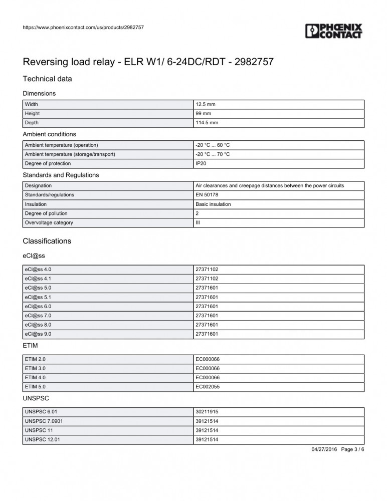 Phoenix Contact 2982757 technical document page 3