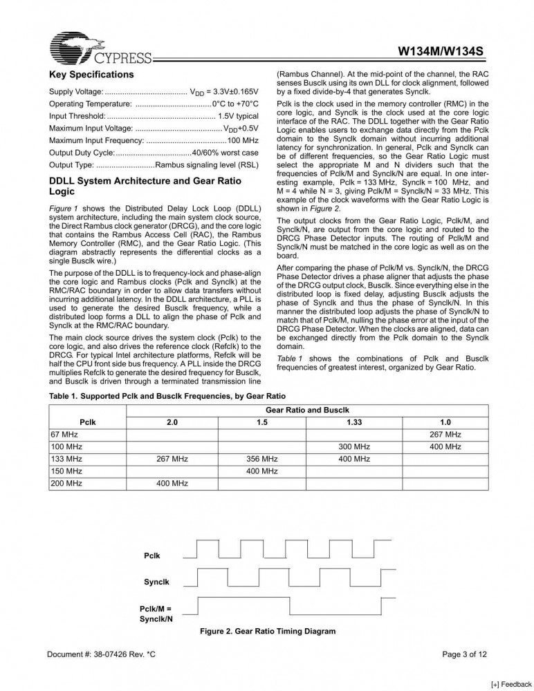 W134SH datasheet page 3
