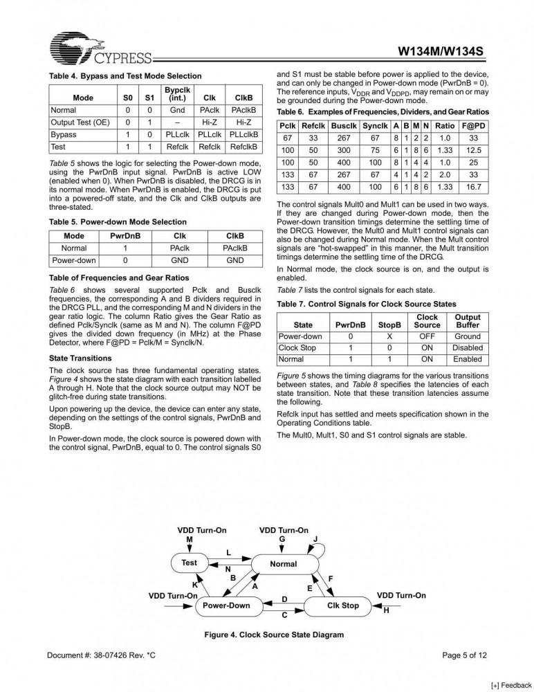 W134SH datasheet page 5