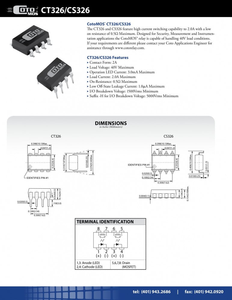 COTO CS326TR document page 1