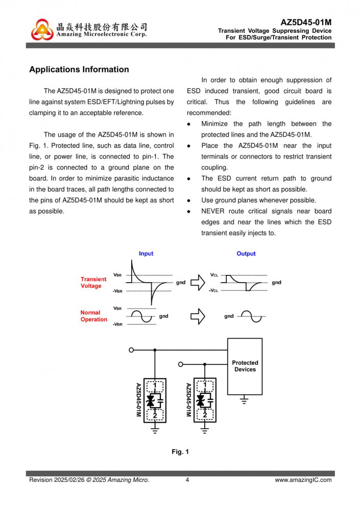 AZ5D45-01M datasheet page 4
