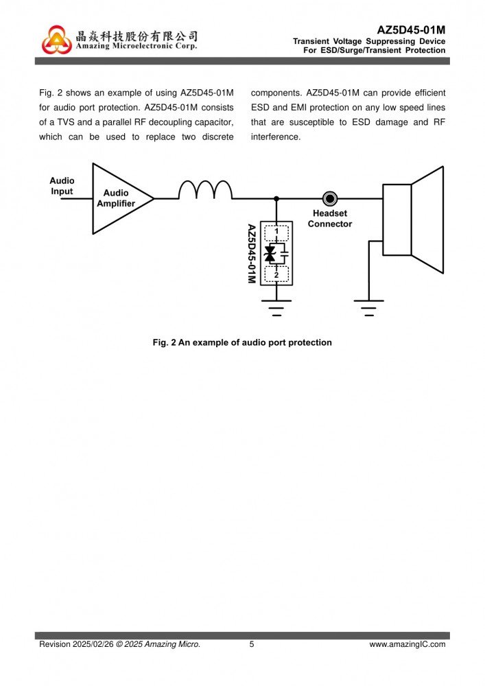 AZ5D45-01M datasheet page 5