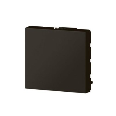 Mosaic - Blanking module 2M matte black - 45x45mm plastic cover - Surface or recessed indoor mounting - IP41 IK04 halogen free for sale