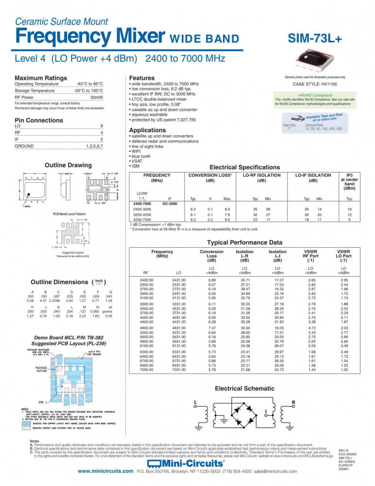 SIM-73L+ technical document page 1