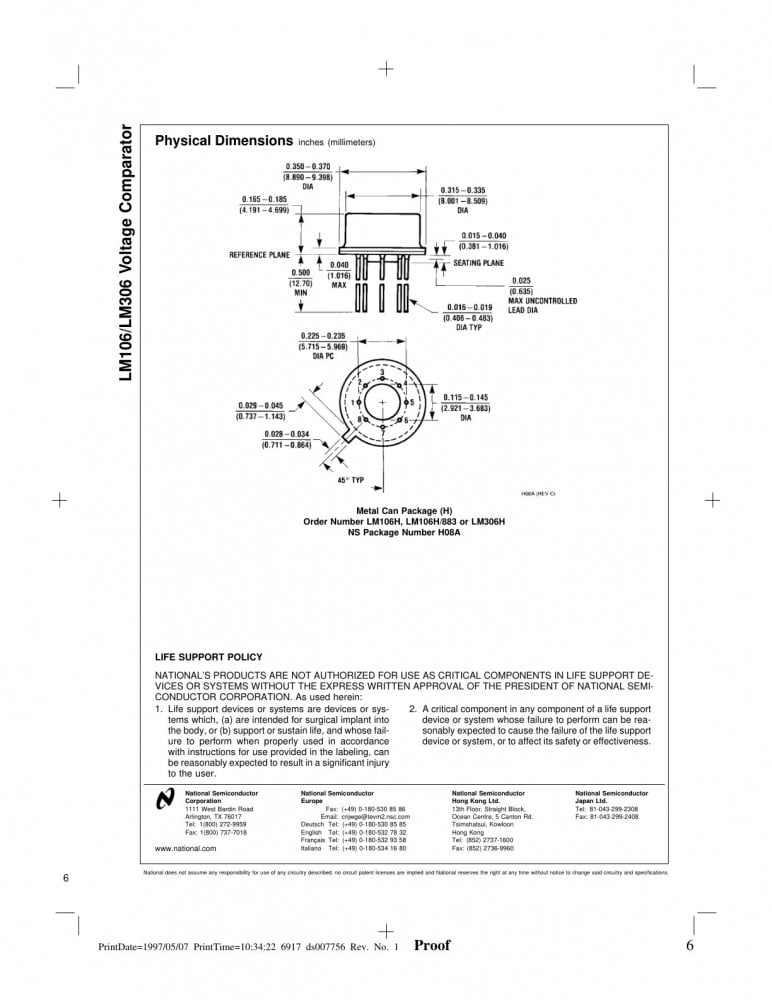 LM106H datasheet page 6