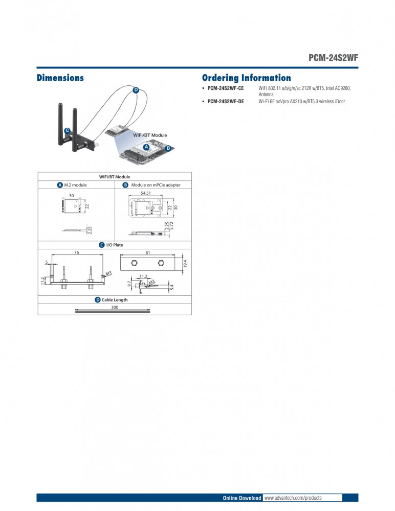 PCM-24S2WF product document page 2