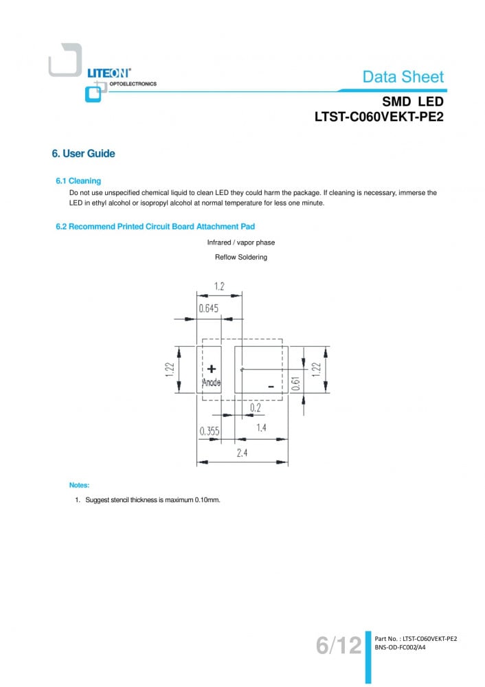 LTST-C060VEKT-PE2 datasheet page 7