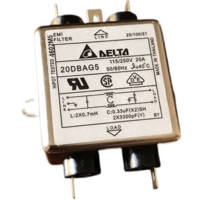 DELTA 20DBAG5 Power Line Filter Module for sale