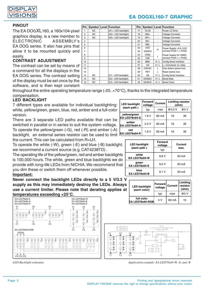 EA LED78X64-W document page 2