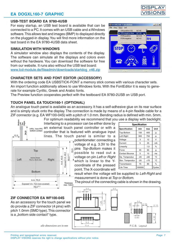 EA LED78X64-W document page 7