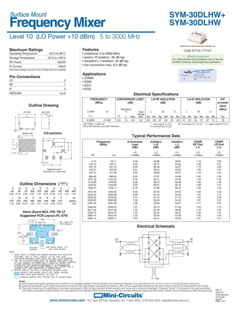 SYM-30DLHW+ technical document page 1