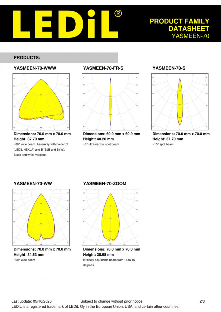 YASMEEN-70-RS technical document page 2