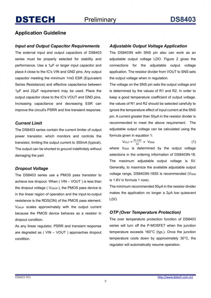 DS8403 datasheet page 9