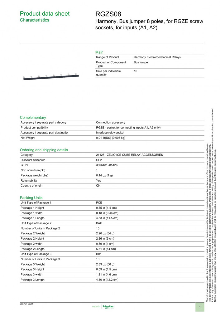 RGZS08 technical document page 1