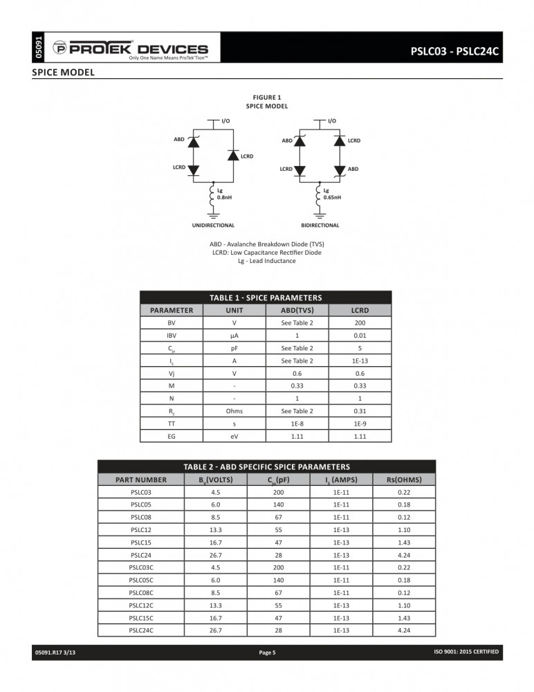 PSLC15C-LF-T7 datasheet page 5