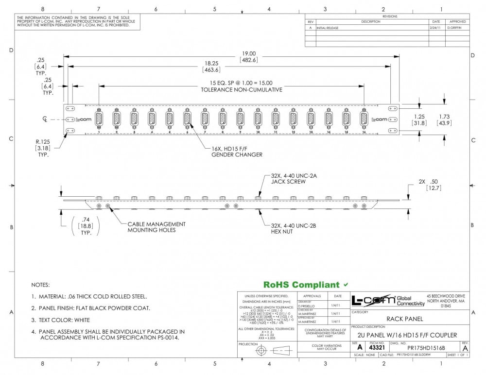 PR175HD1516B technical document page