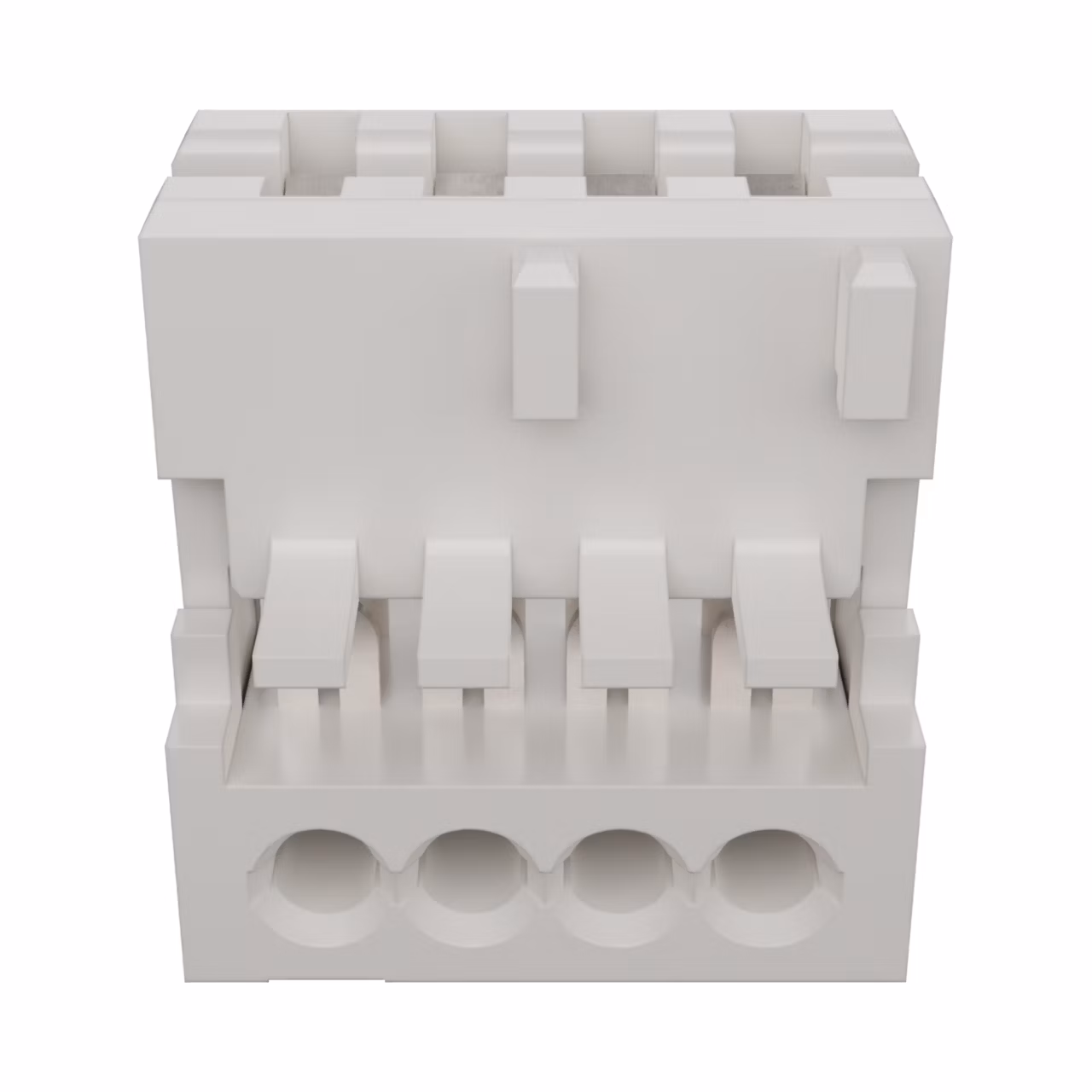 Appli-Mate RAST 2.5 IDT Housing, 2.50mm Pitch, Direct/Indirect, Female, 4 Circuits, Position Keys A, B and D Removed for sale