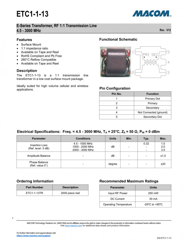 ETC1-1-13TR technical document page 1