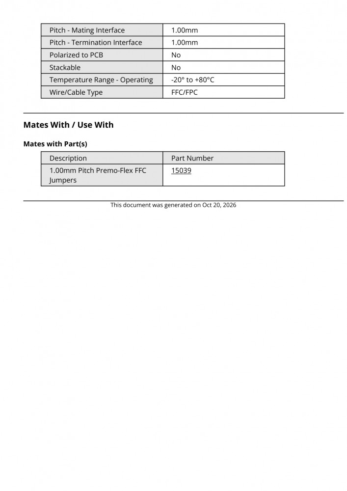 Technical document page 3 for Molex 528083072