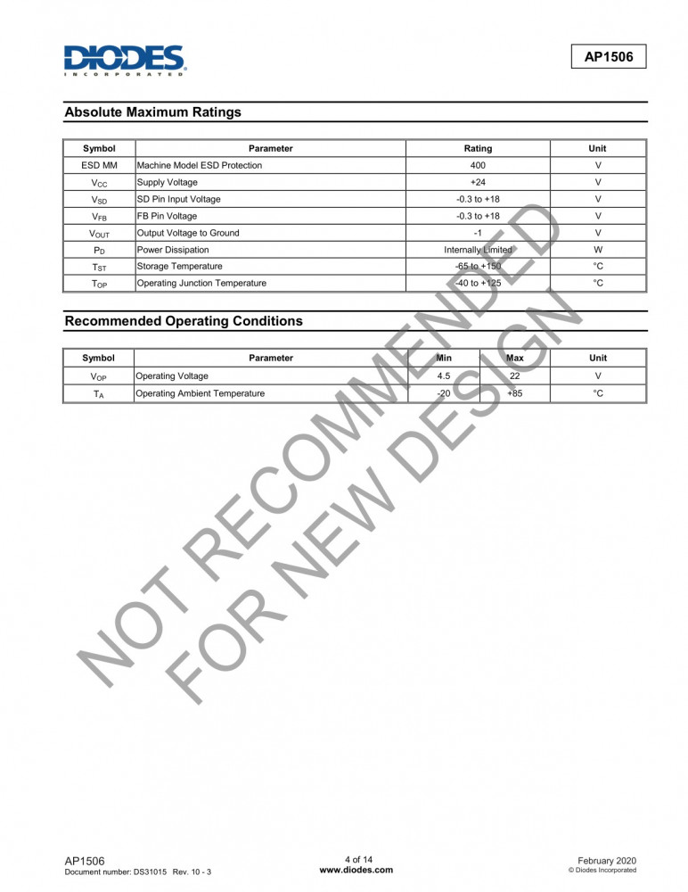 AP1506 datasheet page 4