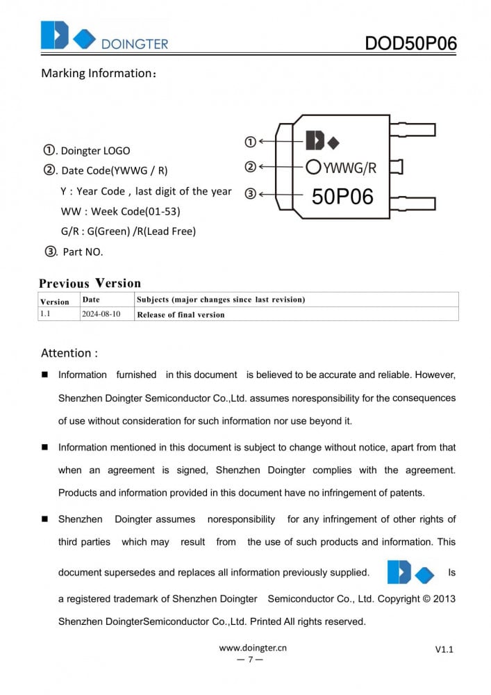 DOD50P06 datasheet page 7