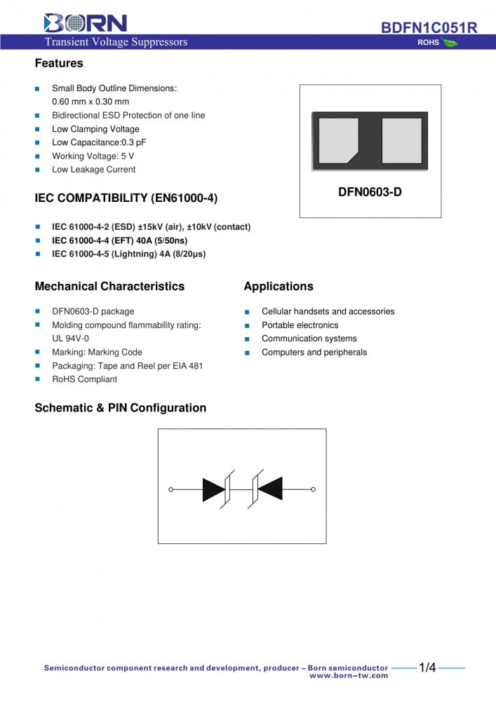 BDFN1C051R datasheet page 1
