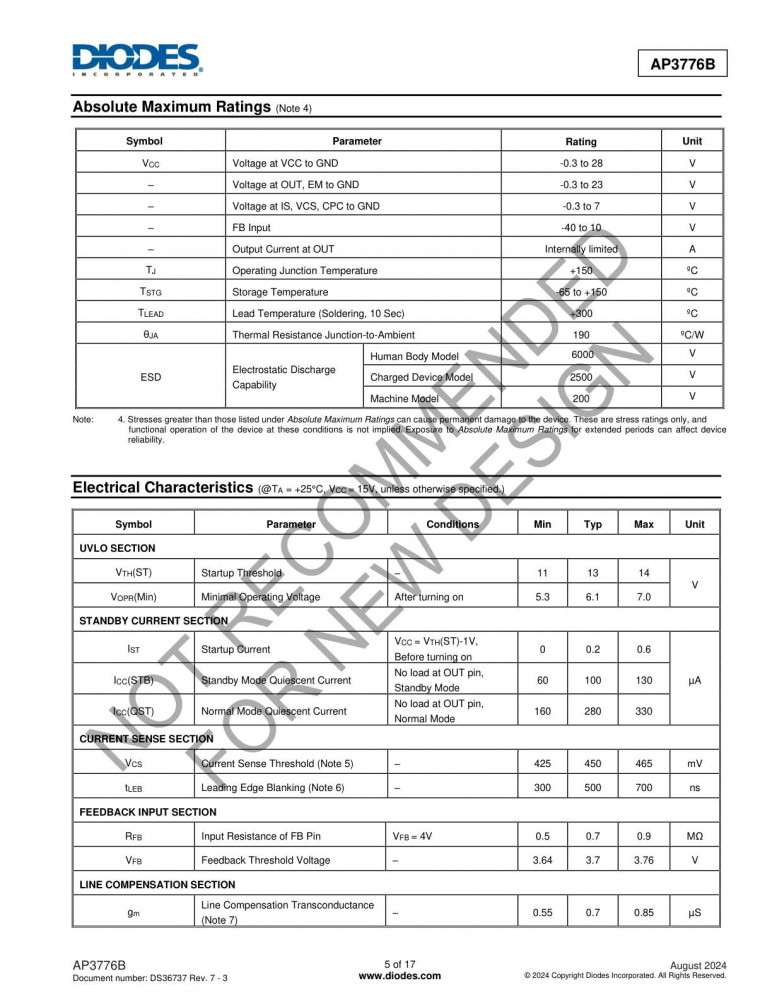 AP3776BMTR-G1 datasheet page 5