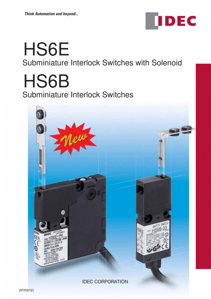 IDEC HS9Z-A65 document page 1