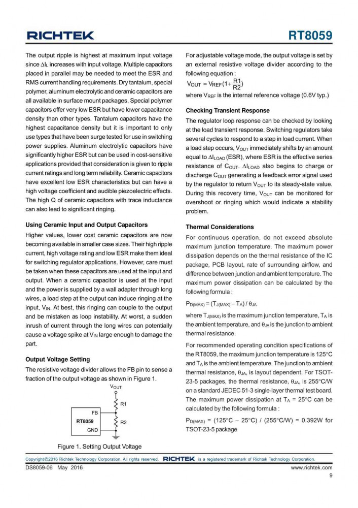 RT8059 datasheet page 9
